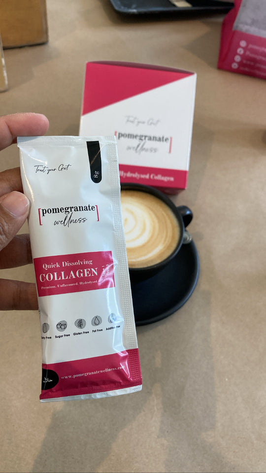 Collagen Quick Dissolving Sachet Box - 10 x 8g sachets – Pomegranate ...